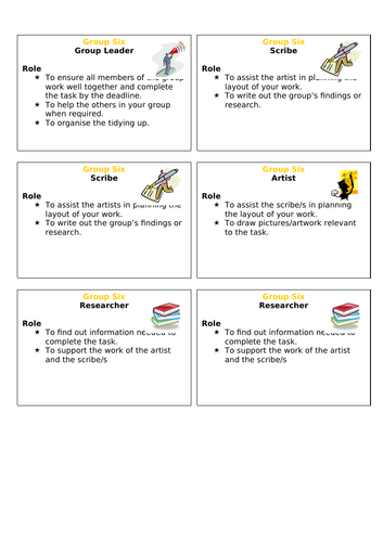Group work badges | Teaching Resources