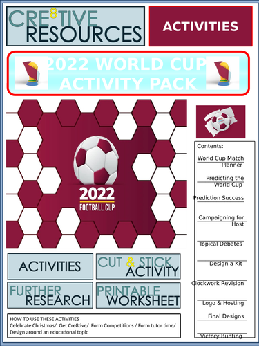 Football World Cup Activity Pack | Teaching Resources