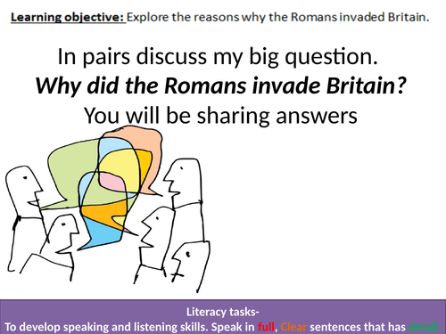 Explain why the Romans invaded Britain. | Teaching Resources