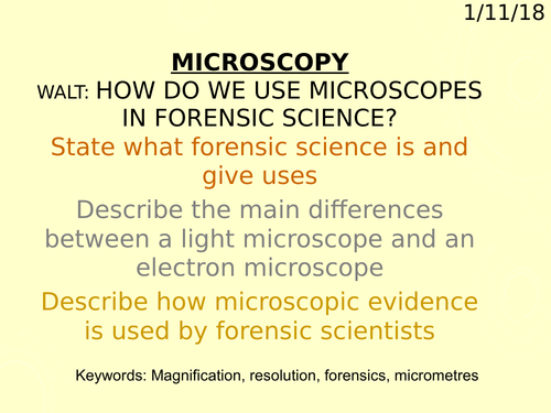 Activate 3 Biology detection unit | Teaching Resources