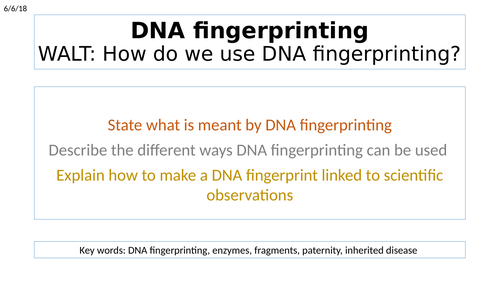 Activate 3 Biology detection unit | Teaching Resources