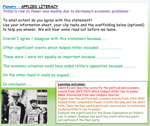 Hitler + Nazi Rise | Teaching Resources