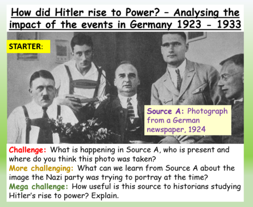 Hitler + Nazi Rise | Teaching Resources