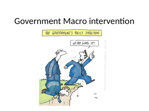 A2 A Level Unit 5 Government Macro Intervention | Teaching Resources