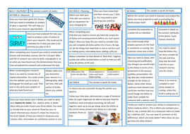 EDUQAS - NEA 2 - GCSE FOOD PREP - HELPSHEET | Teaching Resources