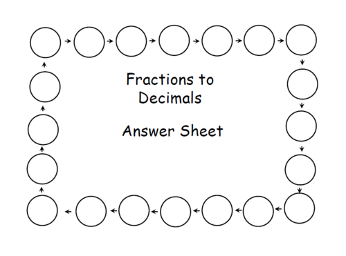Fraction to Decimal Treasure Hunt: Active Learning Adventure for ...