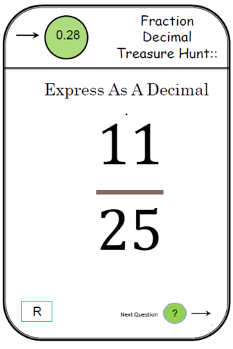 Fraction to Decimal Treasure Hunt: Active Learning Adventure for ...