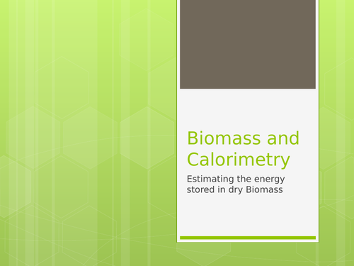 Description and application of calorimetry in Biology | Teaching Resources