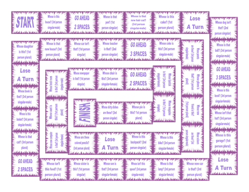 Possessive Pronouns Board Game | Teaching Resources