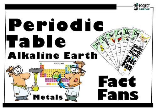 Periodic Table Alkaline Earth Metals Fact Fan | Teaching Resources