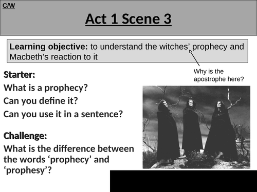 Macbeth Scheme of work | Teaching Resources
