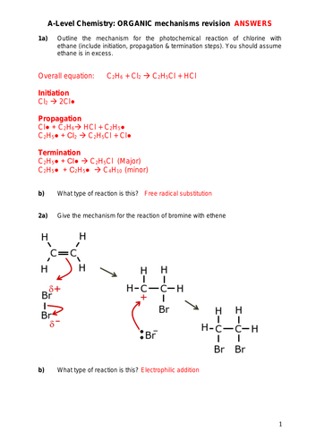 Organic mechanisms | Teaching Resources