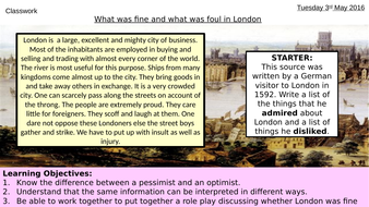 London in the 1600s | Teaching Resources