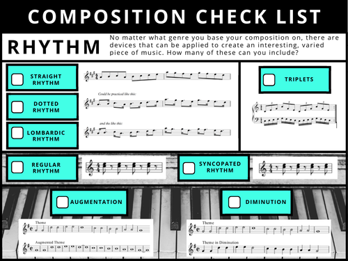 Composition Check list | Teaching Resources