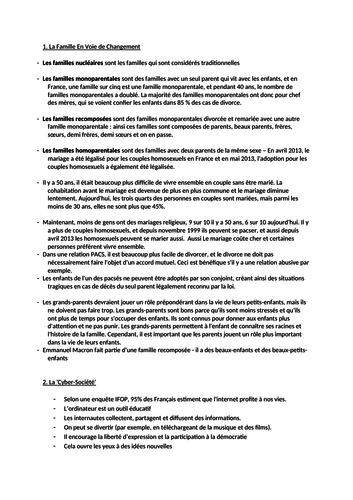 AQA French AS Level Topics Notes (Book 1) | Teaching Resources