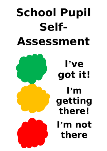 Poster for supporting pupil self assessment | Teaching Resources