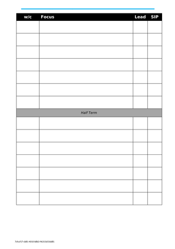 Staff meetings planner for the whole year | Teaching Resources
