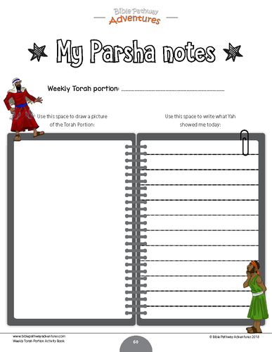 Weekly Torah Portion Coloring Activity Book for Kids | Teaching Resources