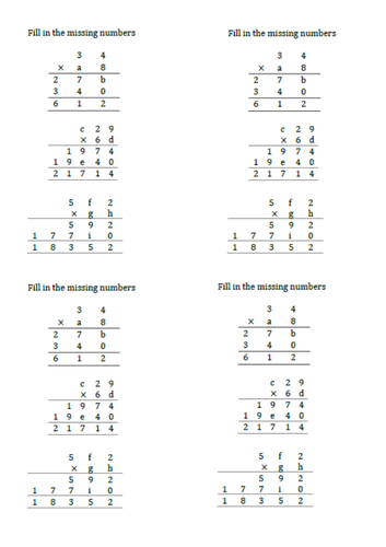 Year 5 Long multiplication fluency, reasoning and application ... Year 5 Long multiplication fluency, reasoning and application ...