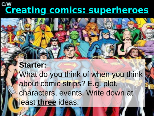 Creating comic strips | Teaching Resources