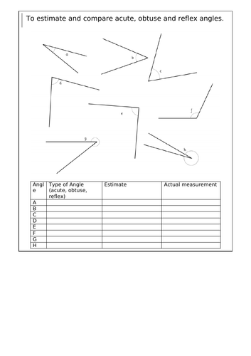 Angles Year 5 | Teaching Resources