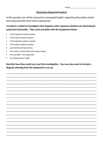 AQA synergy Paper 4 revision- Electricity and practical questions ... AQA synergy Paper 4 revision- Electricity and practical questions ...