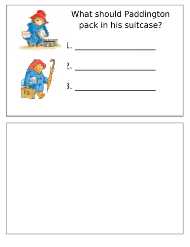 Pack a Suitcase for Paddington EYFS reception / kindergarten | Teaching ...