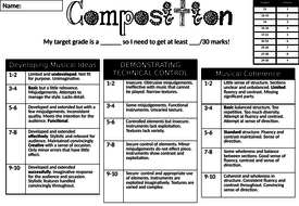 GCSE Edexcel Composition Coursework Booklet Template | Teaching Resources