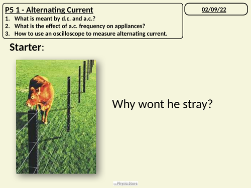 KS4 GCSE Physics AQA P5 Electricity in the Home - Free Sample Material ... KS4 GCSE Physics AQA P5 Electricity in the Home - Free Sample Material ...