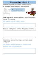 Commas To Clarify Meaning | Teaching Resources