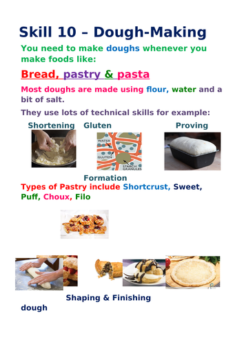 AQA Food Preparation & Nutrition Skills Posters | Teaching Resources