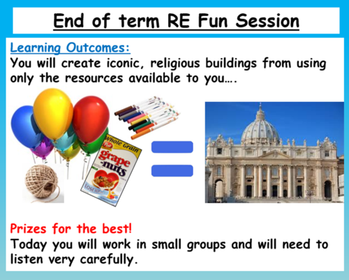 RE End of Term | Teaching Resources