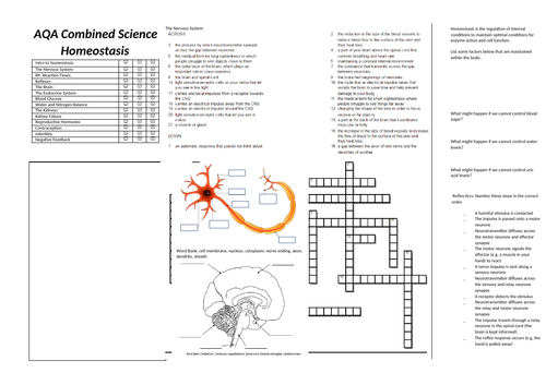 AQA Combined Science Trilogy GCSE - Biology Revision Sheets | Teaching ...