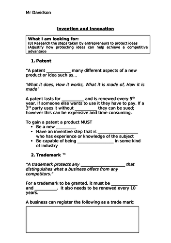 1.1 Enterprise & Entrepreneurship Bundle | Teaching Resources