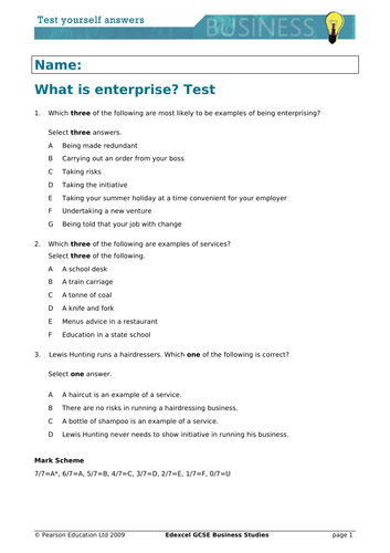 1.1 Enterprise & Entrepreneurship Bundle | Teaching Resources