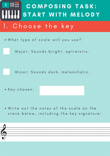 Composing Task: Start with the melody | Teaching Resources