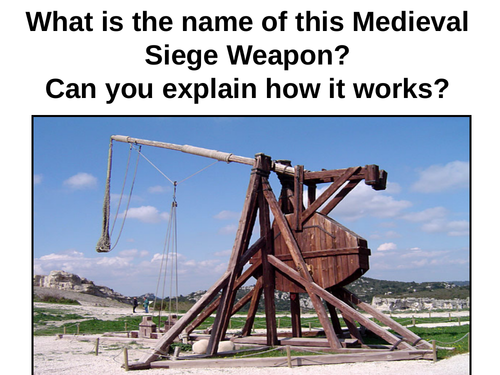 Medieval attack weapons and defence strategies - castles | Teaching ...