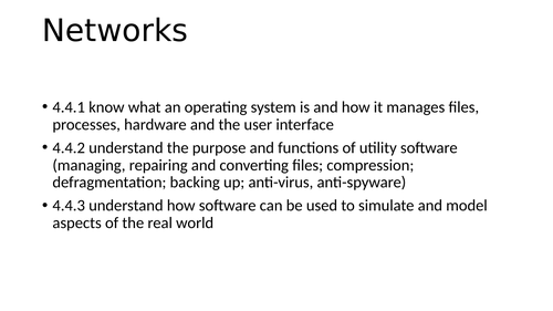[GCSE+IGCSE] 4.4 SOFTWARE | Teaching Resources