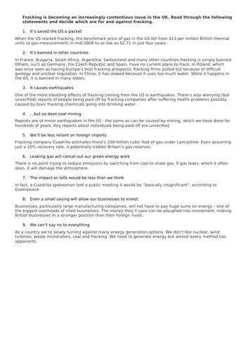 What is Fracking? | Teaching Resources