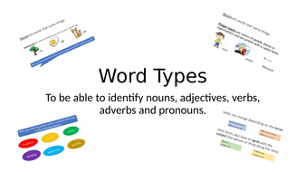 Word Types - Presentation and Worksheet - KS2 SATS SPAG - KS3/4 ...