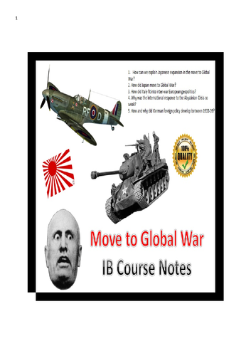 The move to Global War - IB Paper 1 Full Course Notes - 39 Pages ...