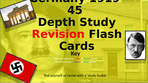 Germany 1919-45 Revision Cards (200+ cards) | Teaching Resources
