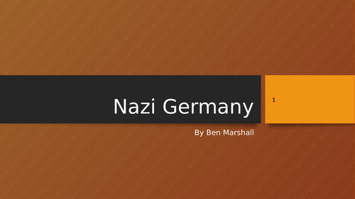 History - Weimar and Nazi Germany GCSE Revision PowerPoint 9-1 ...