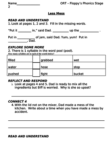 ORT - Stage 2 Floppy's Phonics | Teaching Resources