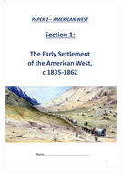 Edexcel GCSE 9-1 History: American West revision workbook - lower ability | Teaching Resources