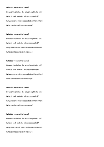 Topic 1 Microscopy and required microscopy practical AQA Trilogy ... Topic 1 Microscopy and required microscopy practical AQA Trilogy ...