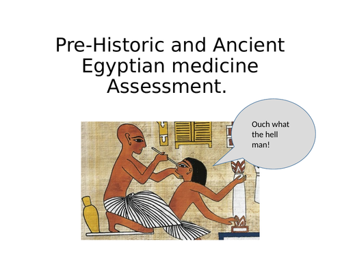 Medicine through time Ancient Egypt assessment | Teaching Resources