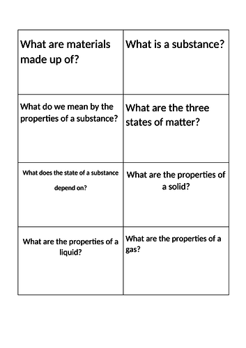 AQA Activate 1 Chemistry: The particle model KS3 flashcards (32 double ... AQA Activate 1 Chemistry: The particle model KS3 flashcards (32 double ...