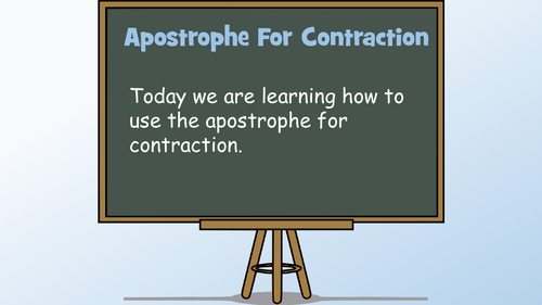 Apostrophe for Contraction / Omission | Teaching Resources