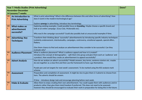 Year 7 Introduction to Media Studies LTP and SOWs | Teaching Resources